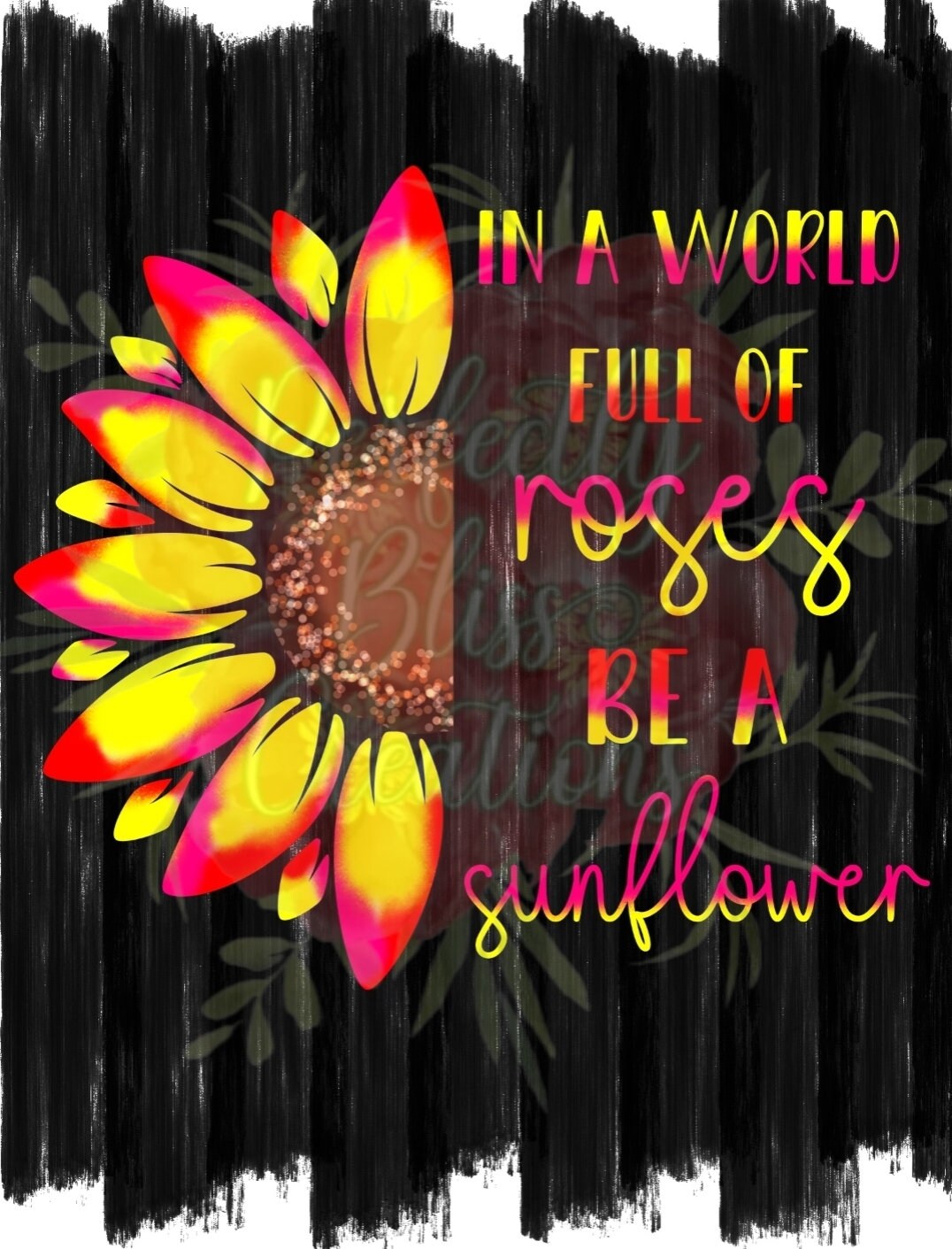 Be a sunflower | Etsy