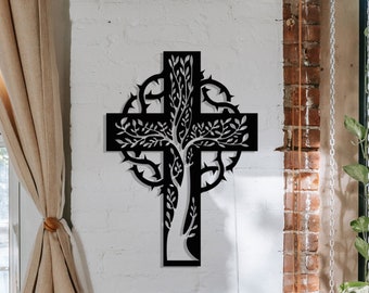 Metal Cross Sign - Etsy
