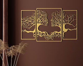 Gold Metal Wall Art - Etsy