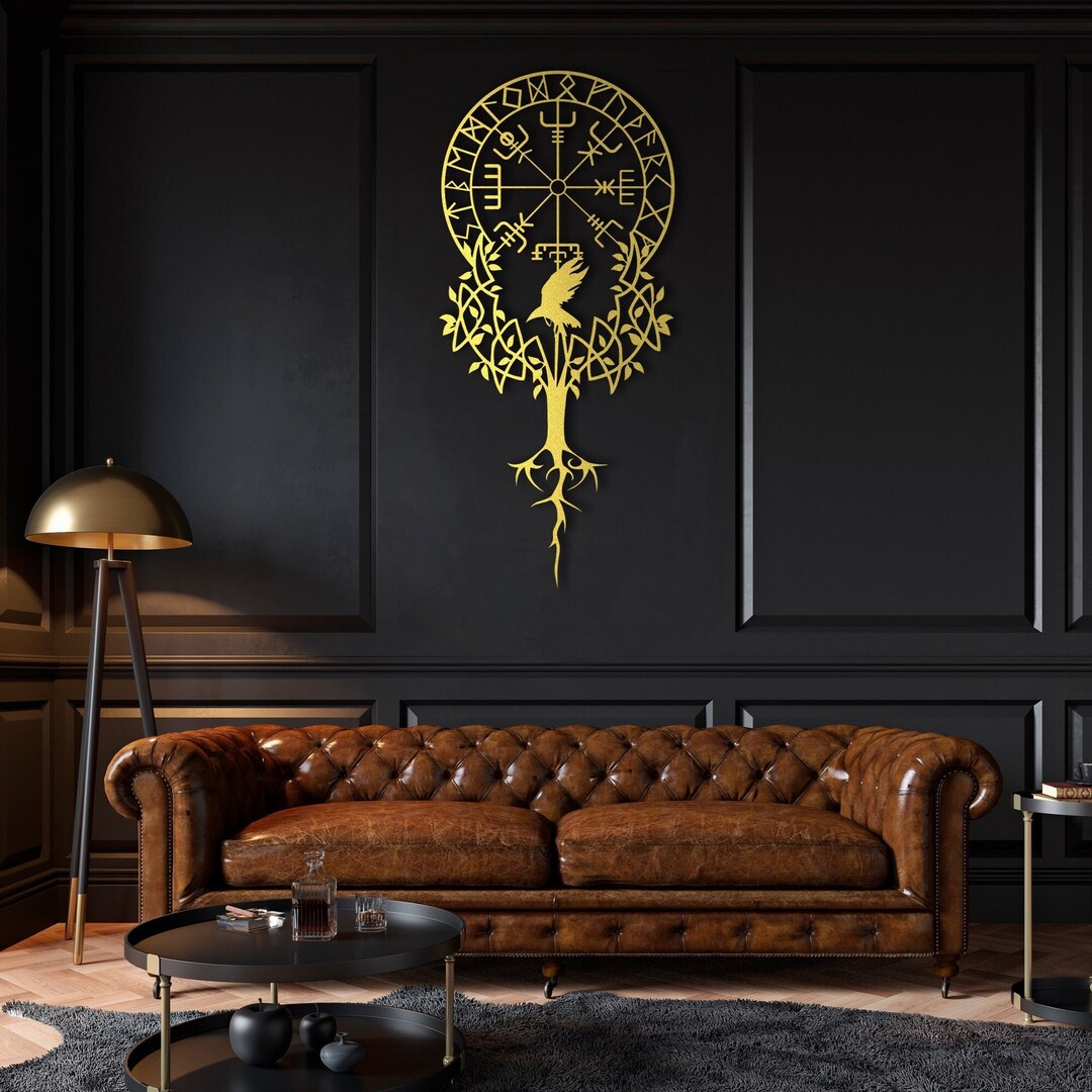 Vikings Wall Decor, Norse Viking Wall Sign, Scandinavian Wall Art ...