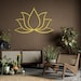 Lotus Flower Metal Wall Art Lotus Silver Color Wall Decor - Etsy