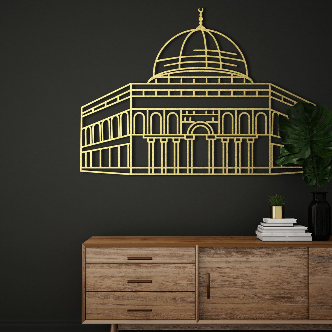 Masjid Al Aqsa Metal Wall Art: Islamic Design, Ramadan Decor - Etsy