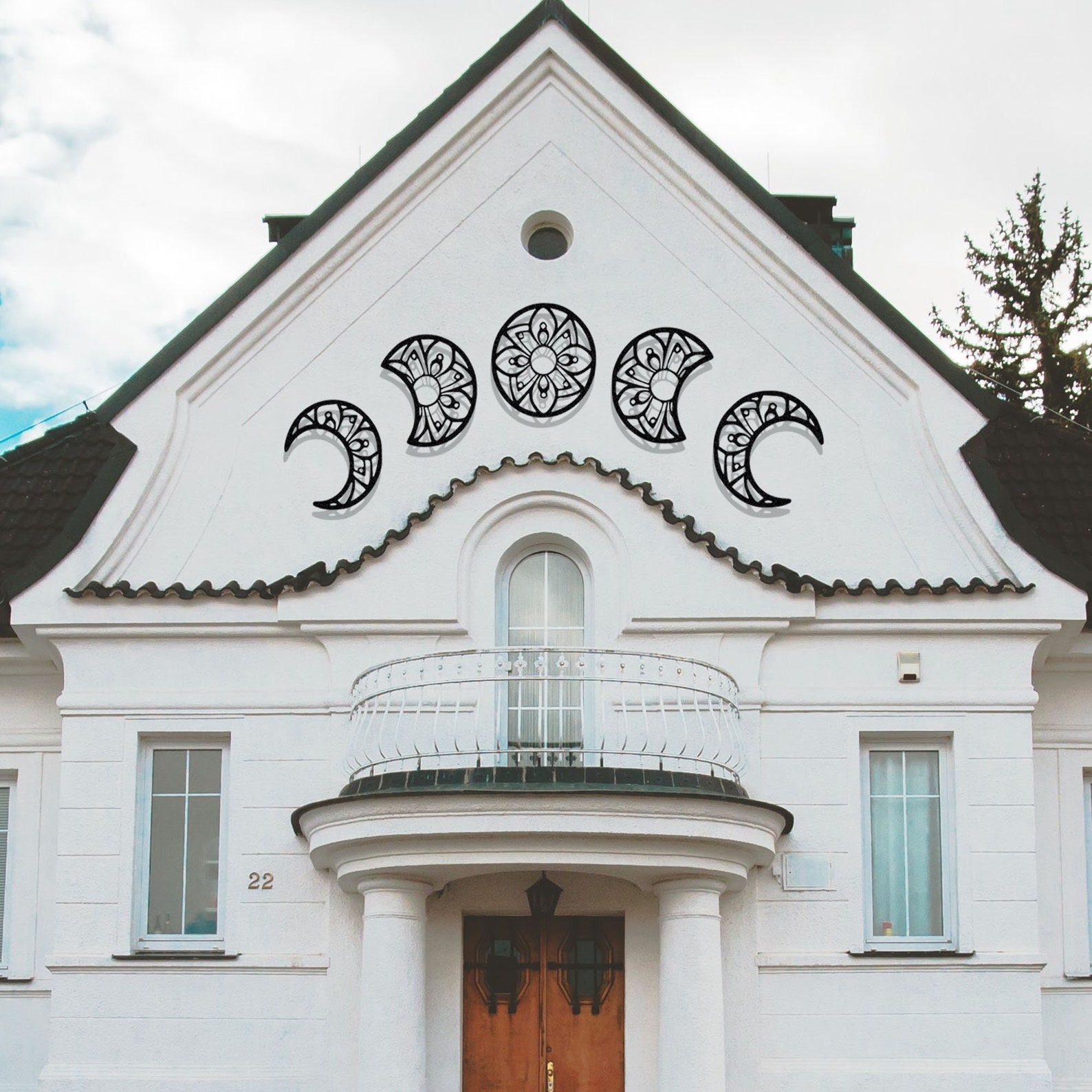 Set of 5 Moon Phases Metal Wall Art Moon Phases Wall Decor - Etsy