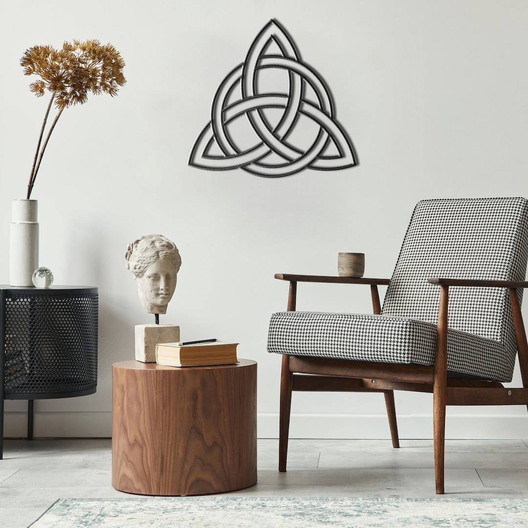 Celtic Knot Metal Wall Decor, Triquetra Wall Art, Celtic Wall Art ...
