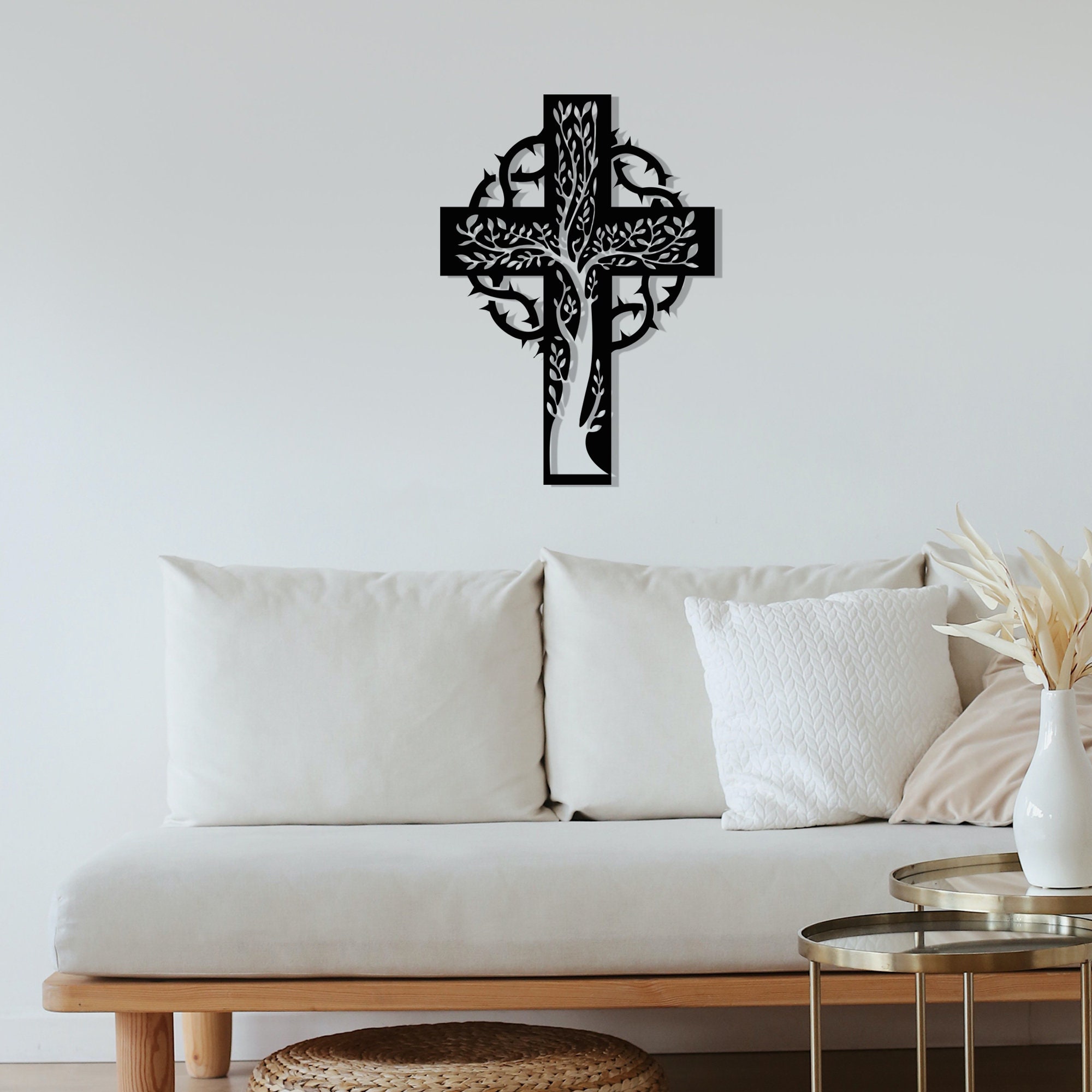 Cross Metal Wall Sign the Cross Sign Wall Decor Cross Decor - Etsy Canada