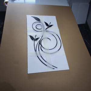 Luxury Flower Metal Wall Art: Minimalist Plant Sculpture, Esthetic Home ...