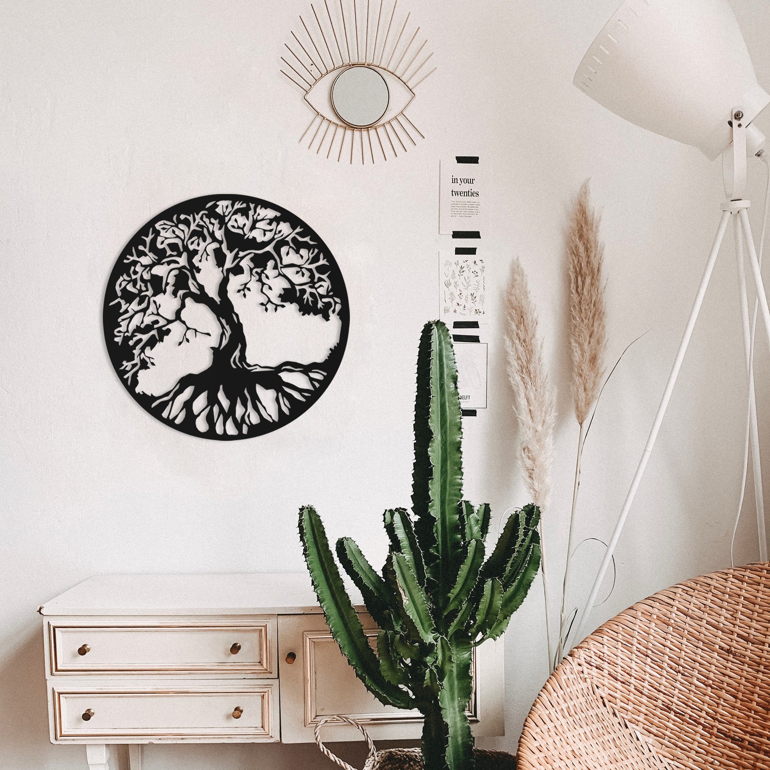 Tree of Life Metal Wall Decor Round Tree Sign Tree of Life - Etsy