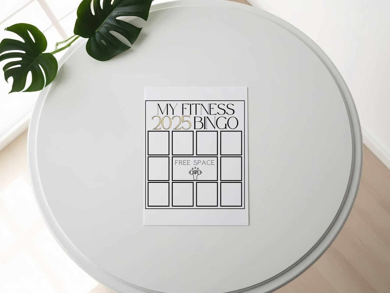 Printable 2025 Bingo Card, 2025 Vision Board Bingo Card, New Year Party ...