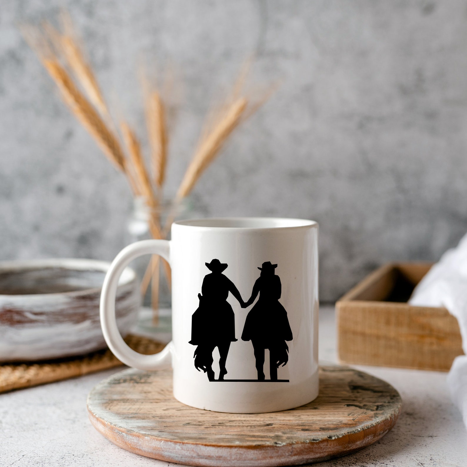 Western Couple SVG Bundle, Cowboy Cowgirl Silhouette, Love & Wedding ...