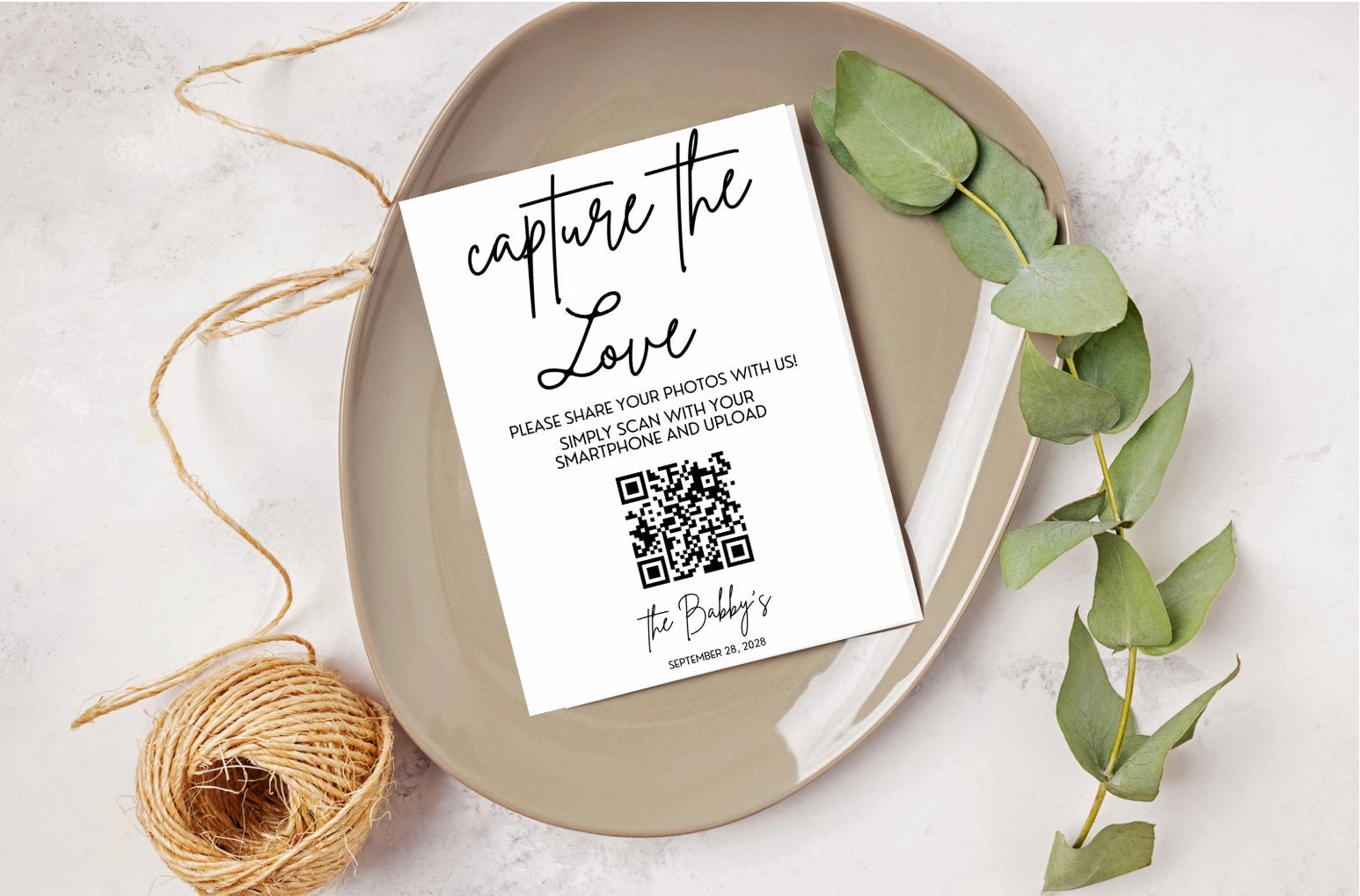 Capture the Love QR Code, Wedding Photo Signs, Share the Love, Wedding ...