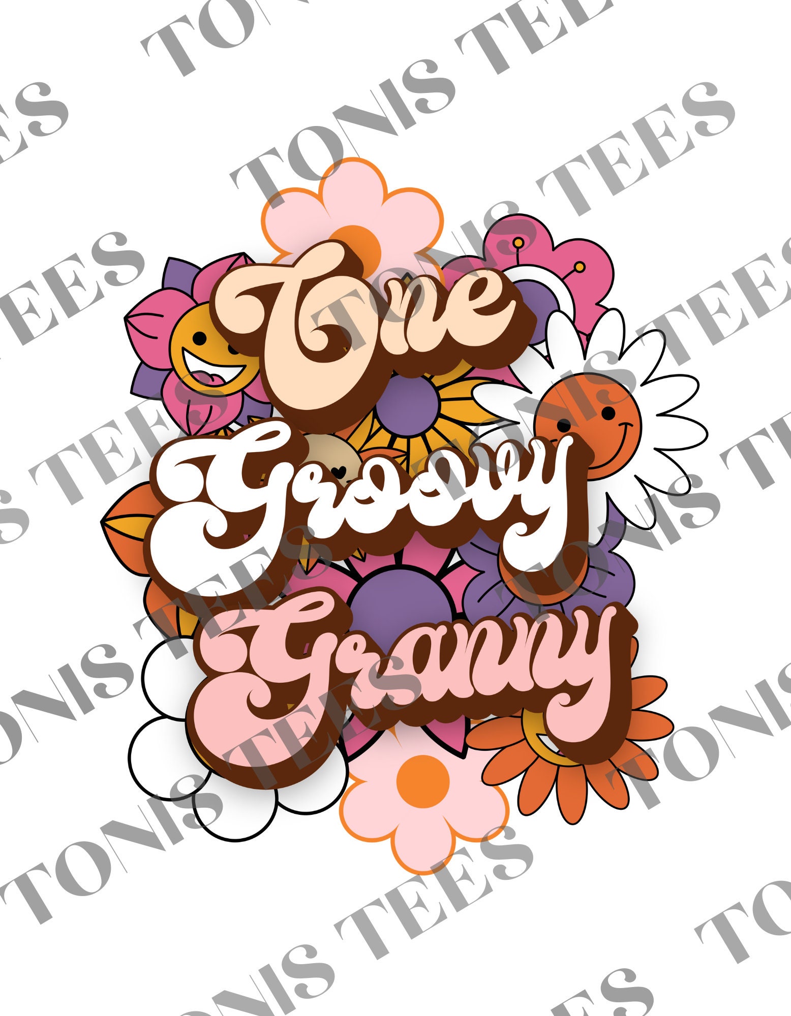 One Groovy Granny Digital Download PNG - Etsy