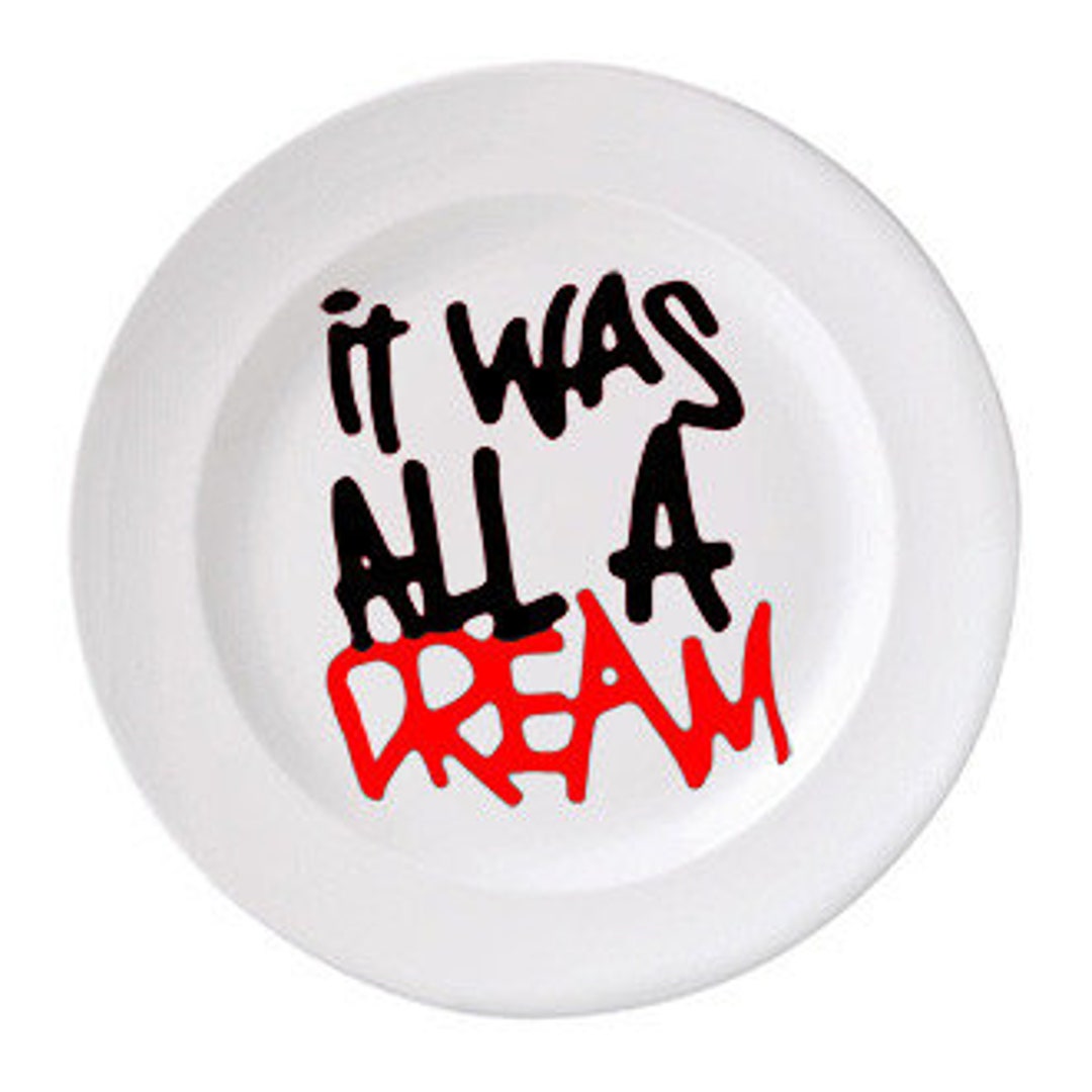 It Was All A Dream Party Plastic Disposable Plates (8pc) 90's Hip Hop ...