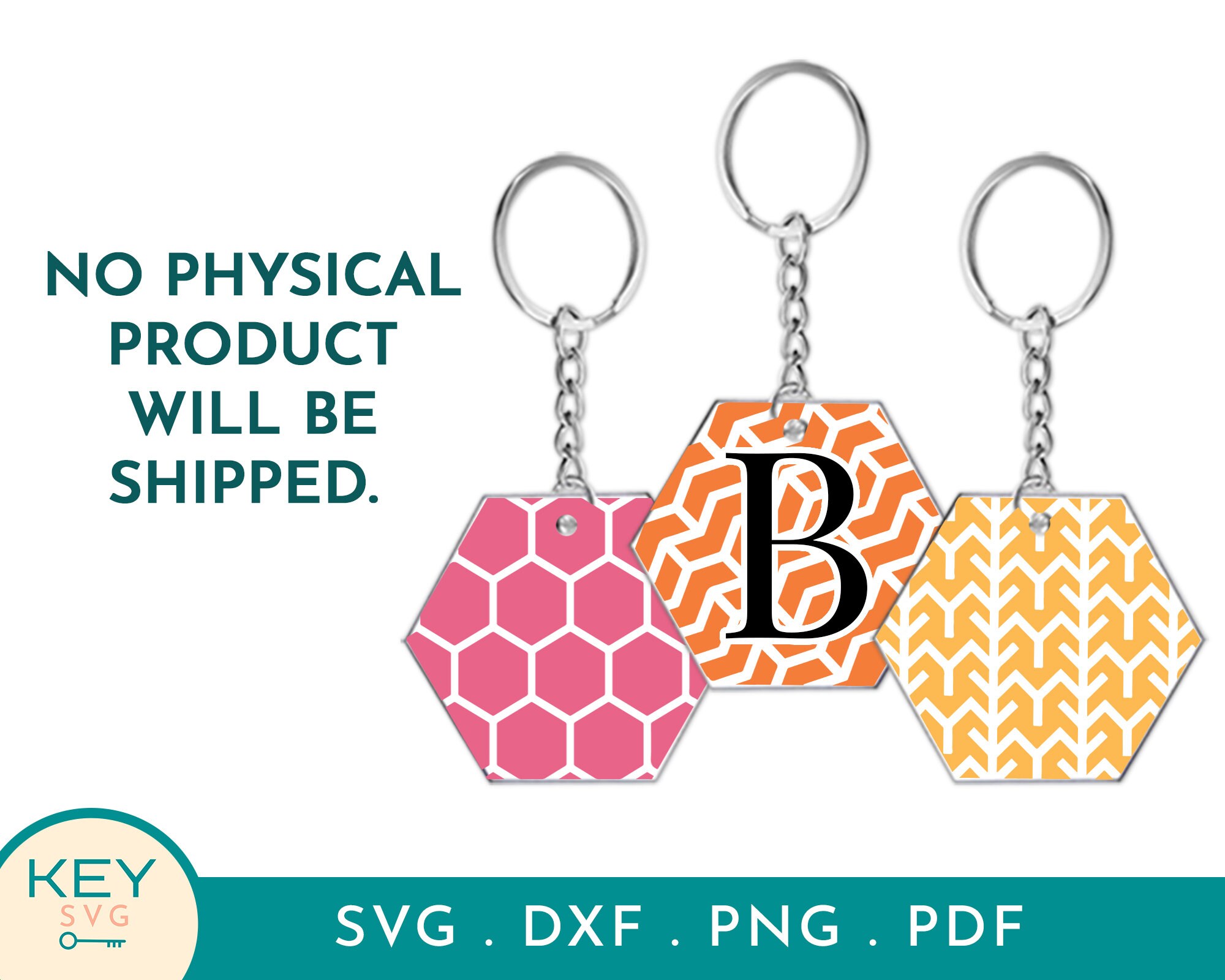 20 Hexagon Keychain Pattern Svg Acrylic Keychain Svg - Etsy UK