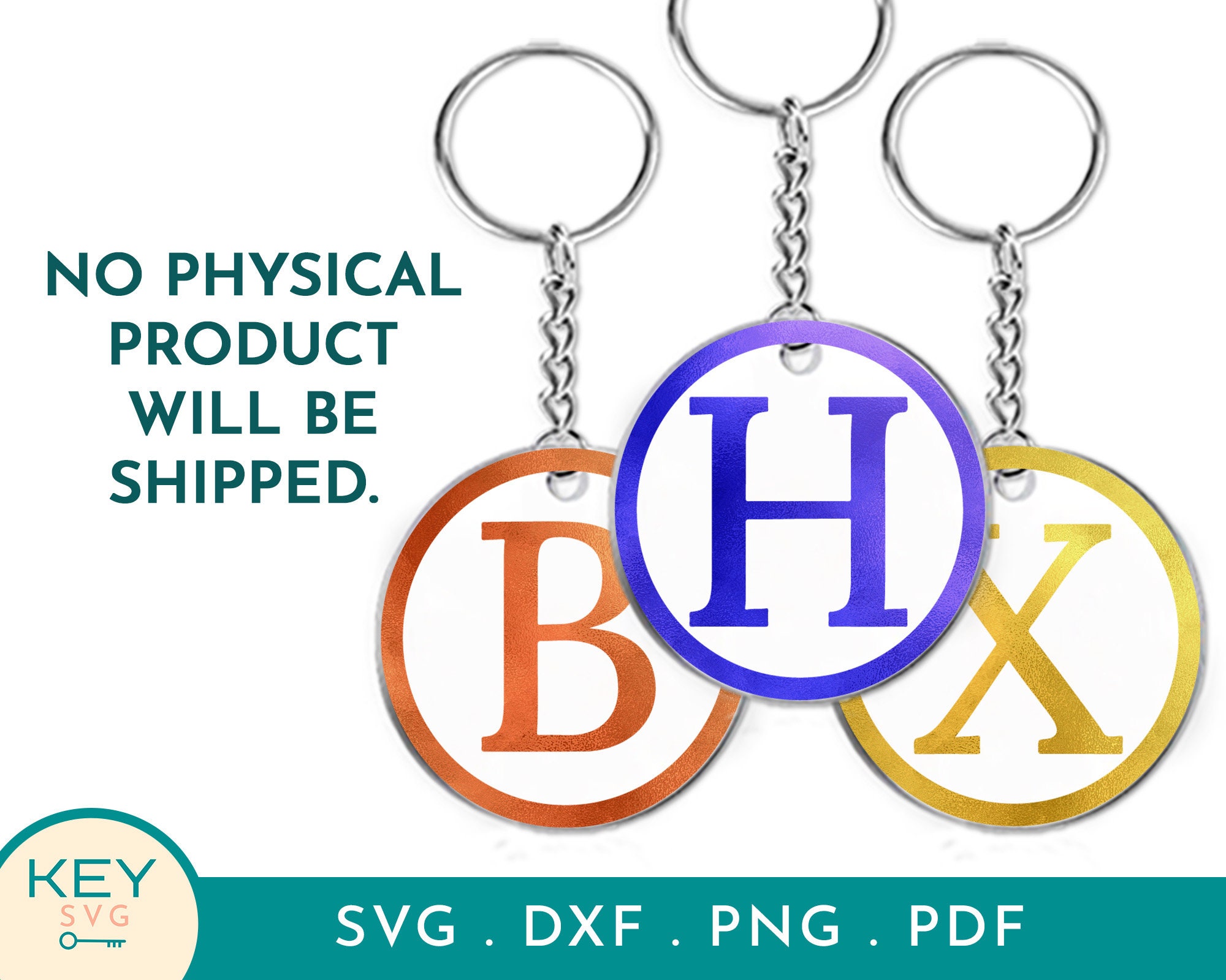 Circle Monogram Svg, Monogram SVG Alphabet, Keychain Svg, Frame ...