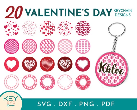 Clip Art Art & Collectibles Valentines Day SVG Bundle love svg keyring ...