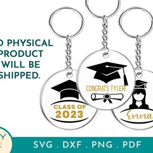 Graduation Keychain Svg, Class of 2023 Svg, Graduation Svg Bundle ...
