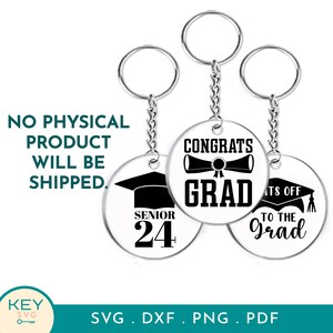 Graduation Keychain Svg, Class of 2024 Svg, Graduation Svg Bundle ...