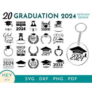 Graduation Keychain Svg, Class of 2024 Svg, Graduation Svg Bundle ...