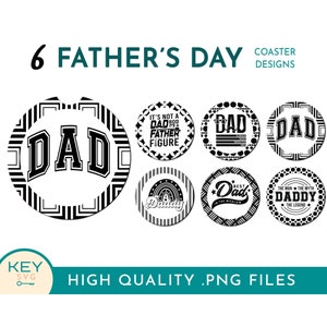 Best Dad Ever Png, Mens Car Coaster Png, Father's Day Car Coaster ...