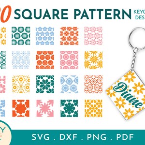 112 Mandala Keychain Bundle Svg, Flower Keychain Template Hexagon Svg ...