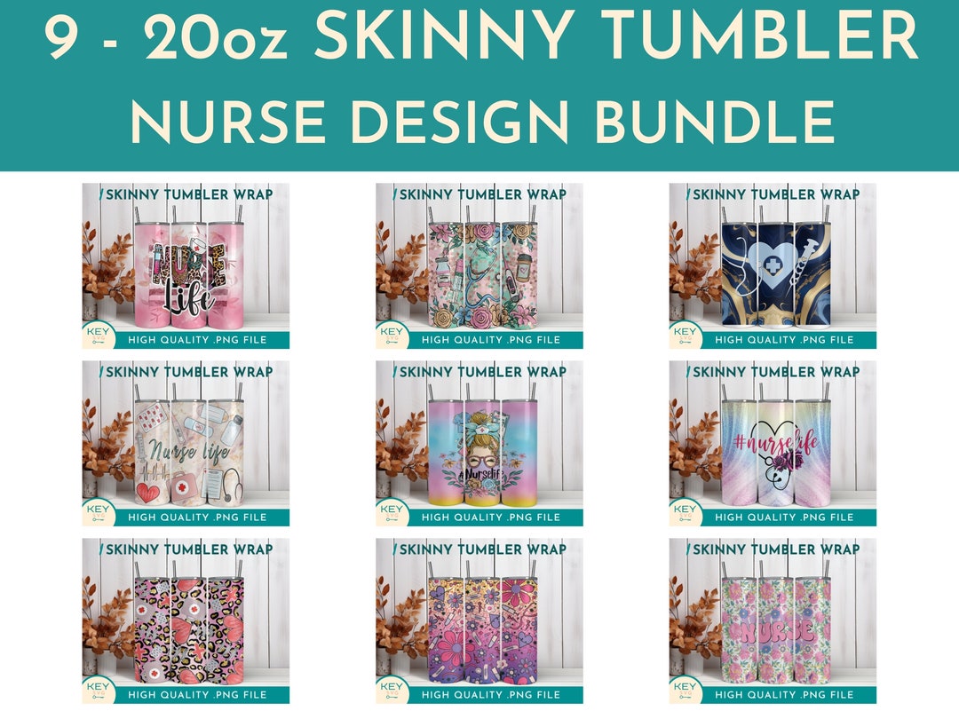 Medical Png 20oz Skinny Tumbler Wrap Bundle, Doctor Tumbler Wrap ...
