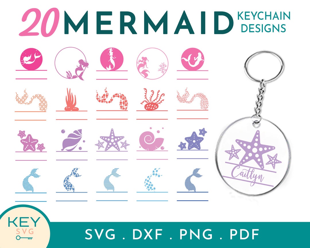 Split Mermaid Svg, Mermaid Tail Clipart, Mermaid Birthday Svg, Mermaid ...