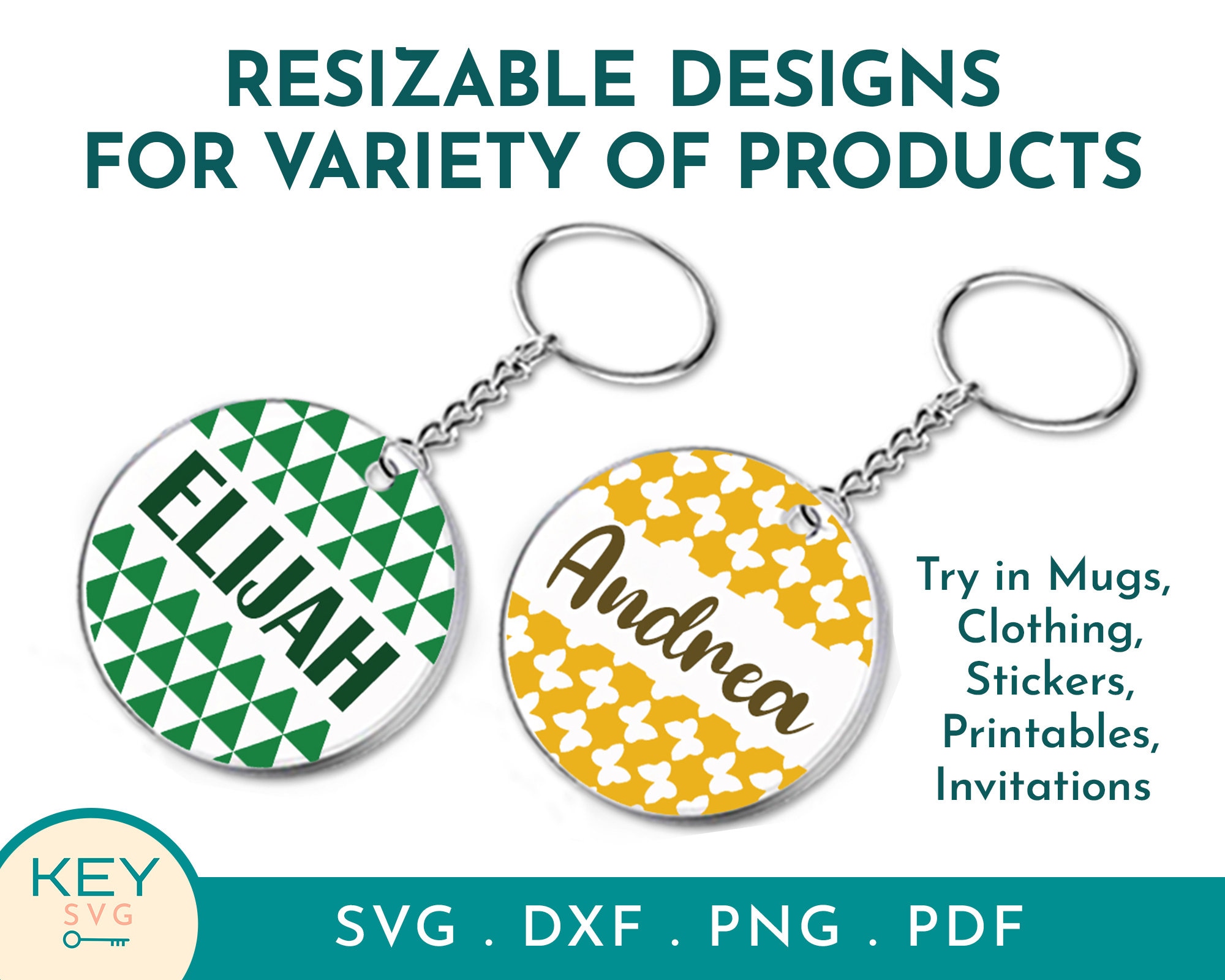 Round Keychain Svg Circle Patterns Svg Acrylic Keychain Svg - Etsy