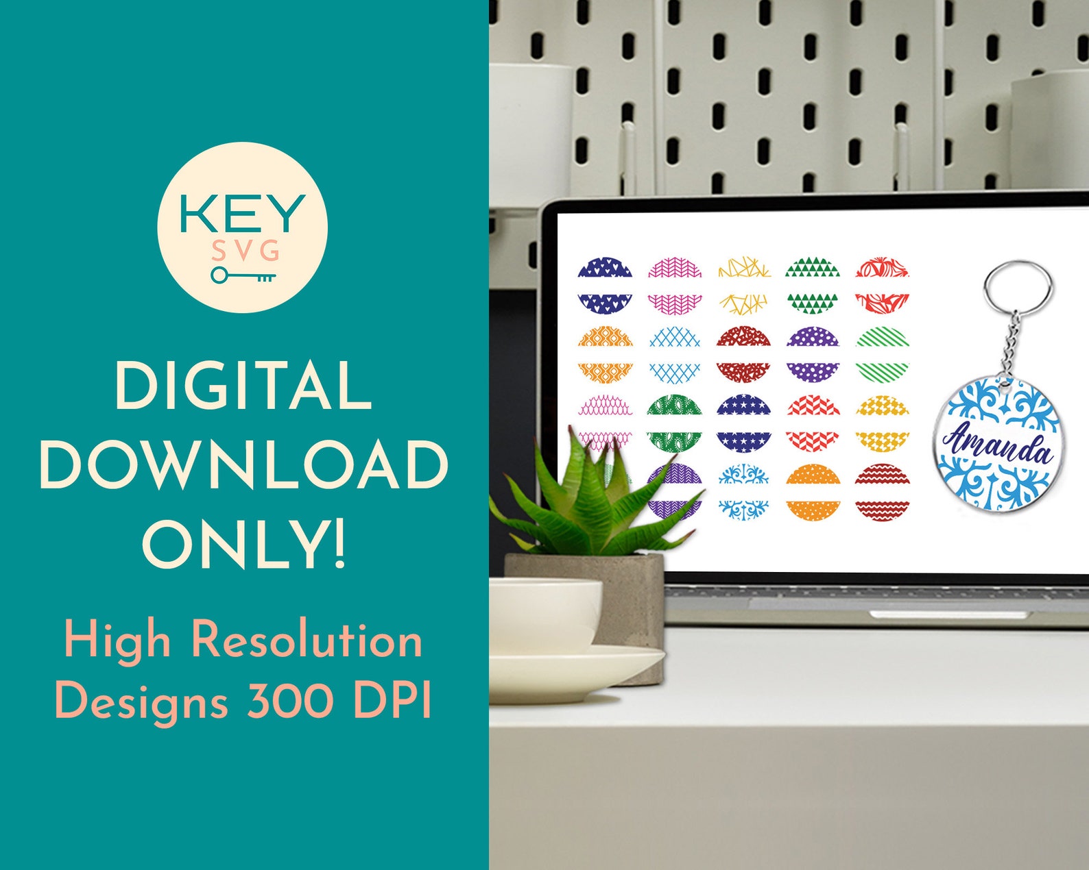 Round Keychain Svg Circle Patterns Svg Acrylic Keychain Svg - Etsy Canada