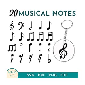 Music Notes Svg, Split Monogram Musical Note Svg, Music Teacher Gift ...