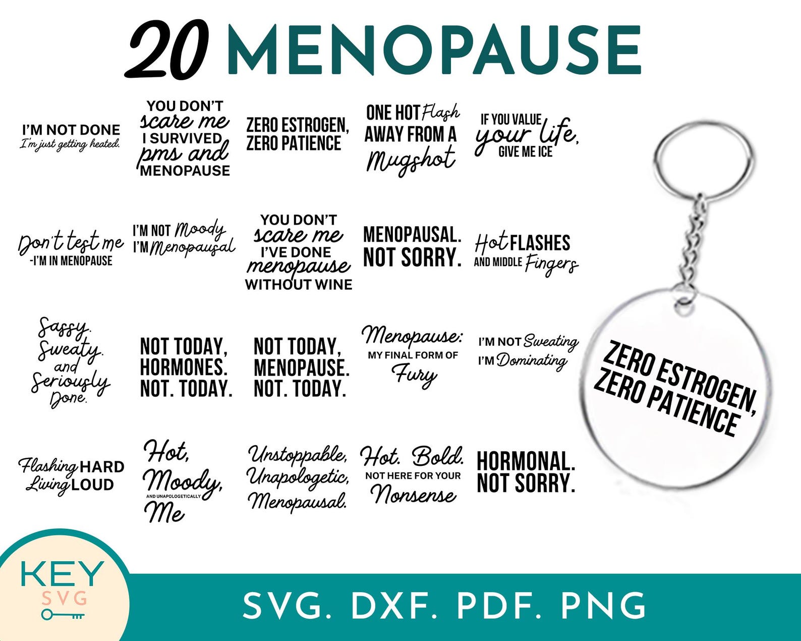 Menopause Funny Quotes Svg, Menopausal Svg, Menopause Humor ...