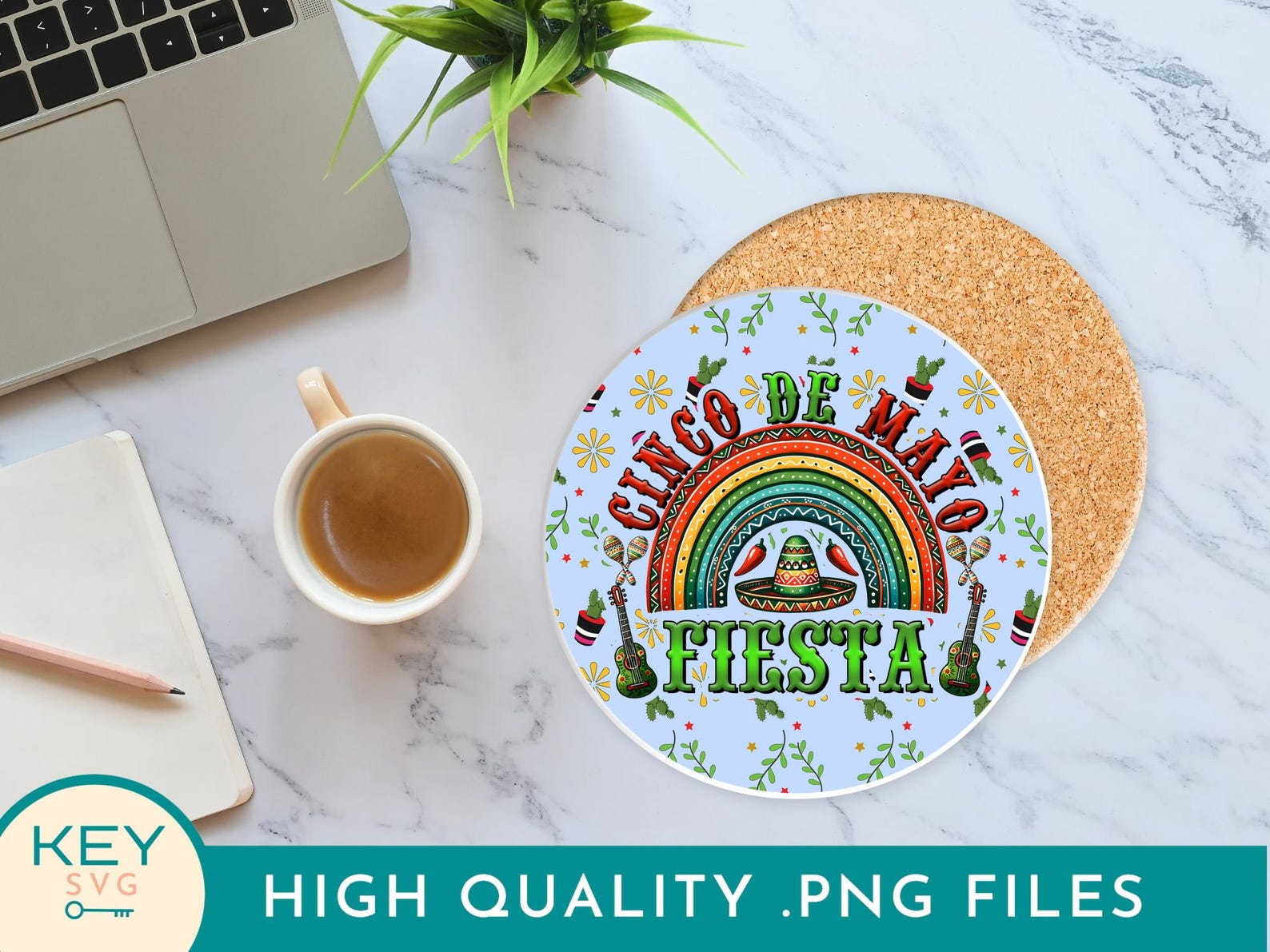Cinco De Mayo Png, Mexican Fiesta Car Coaster Png, Party Decor, Drink ...