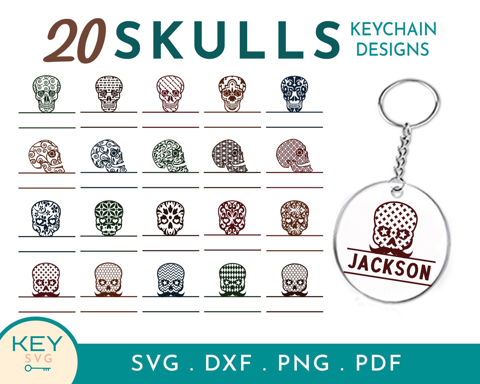 Split Skull Svg Bundle Skull Clipart Skulls Png Keychain - Etsy UK