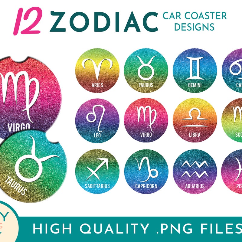 Coaster Moon Signs - Etsy