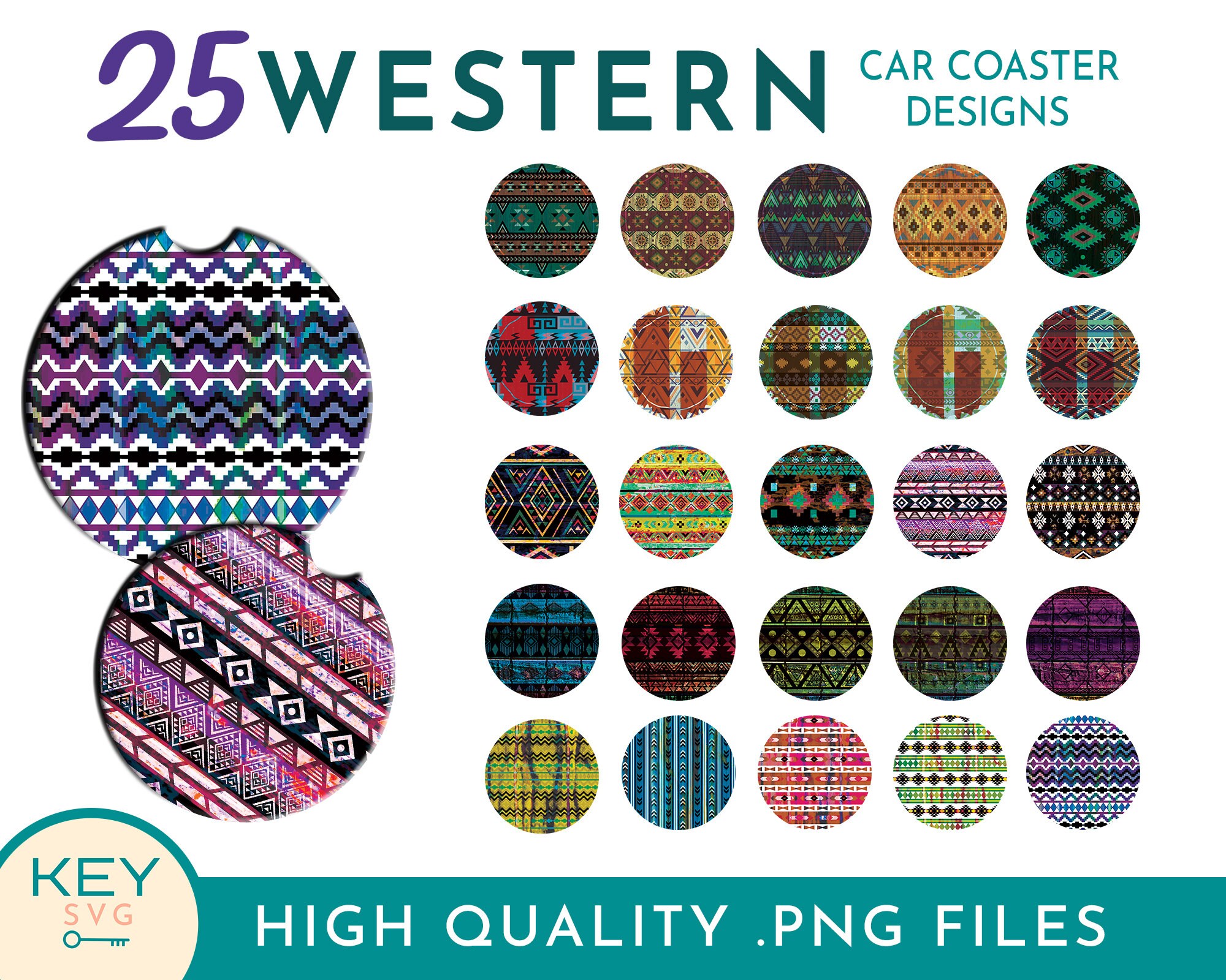 25 Western Png Aztec Png Aztec Pattern Car Coaster Png Car - Etsy