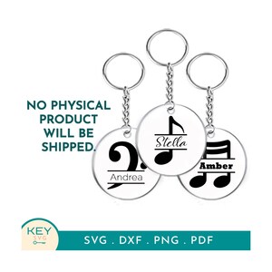 Split Music Notes Svg, Monogram Musical Note Svg, Music Teacher Gift ...