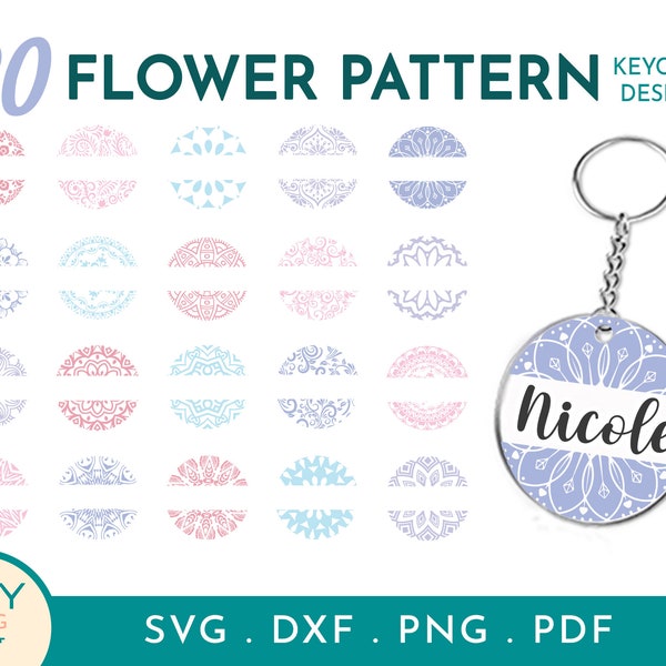 Keychain Svg Round - Etsy