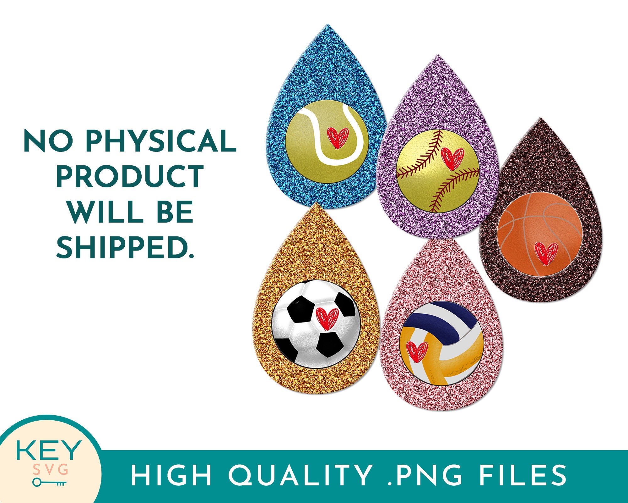 25 Sports Teardrop Earrings Png, Game Day Png, Sports Png, Sublimation ...