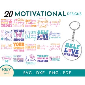 Inspirational Quotes Svg Bundle, Affirmation Svg, Be Kind Svg, Acrylic ...