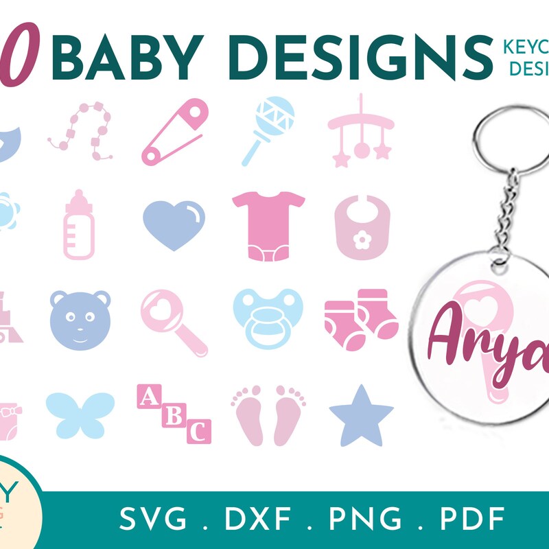 Baby Shower Keychain - Etsy