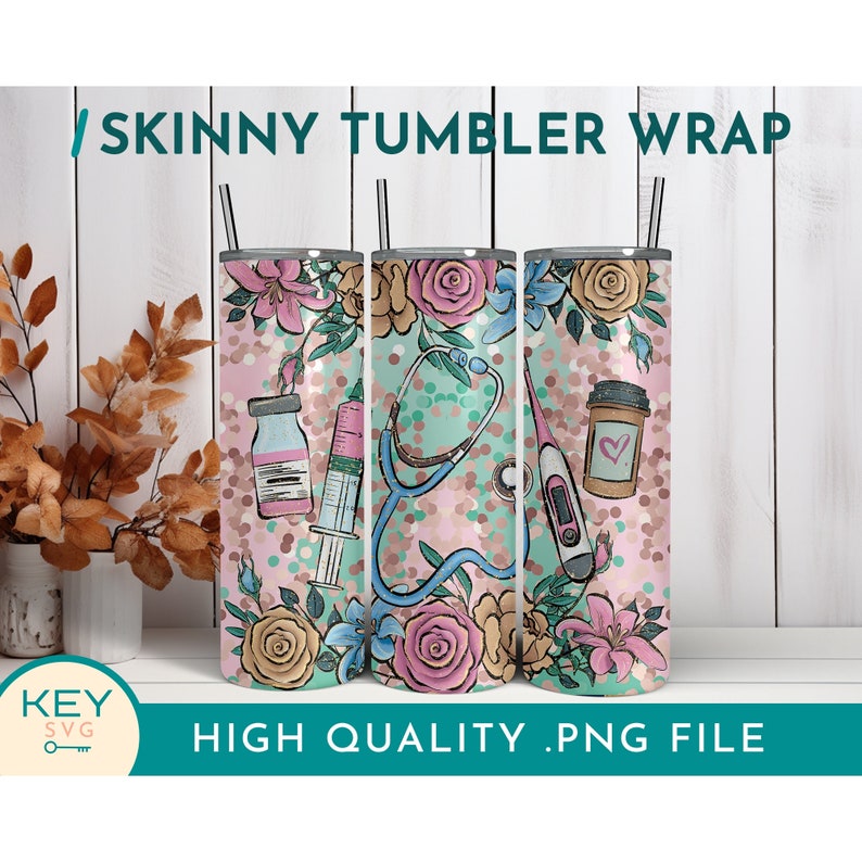 Medical Png 20oz Skinny Tumbler Wrap Bundle, Doctor Tumbler Wrap ...