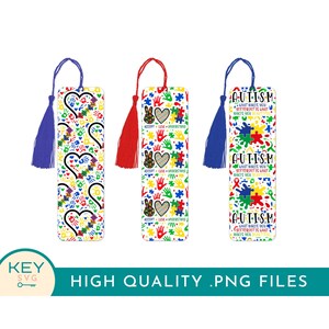 Autism Awareness Pen Wraps Png, Autism Pen Wrap Png, Cute Bookmarks Png ...