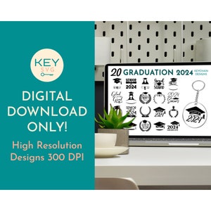 Graduation Keychain Svg, Class of 2024 Svg, Graduation Svg Bundle ...