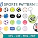 20 Sports Svg, Soccer Svg, Keychain Svg, Keychain Pattern Svg, Round ...