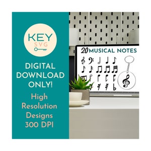 Music Notes Svg, Split Monogram Musical Note Svg, Music Teacher Gift ...