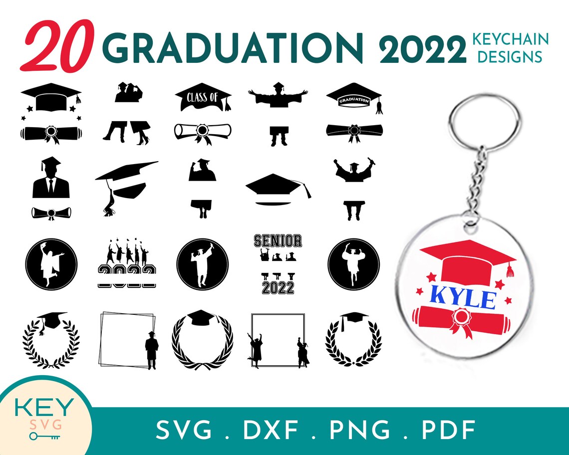 Split Graduation Svg Bundle Class of 2022 Svg Senior Svg - Etsy
