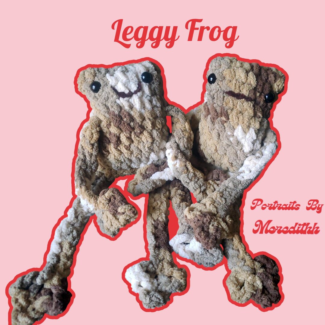 Long Leg Frog | Spotted Brown Leggy Frog Crochet Plush | Handmade - Etsy UK