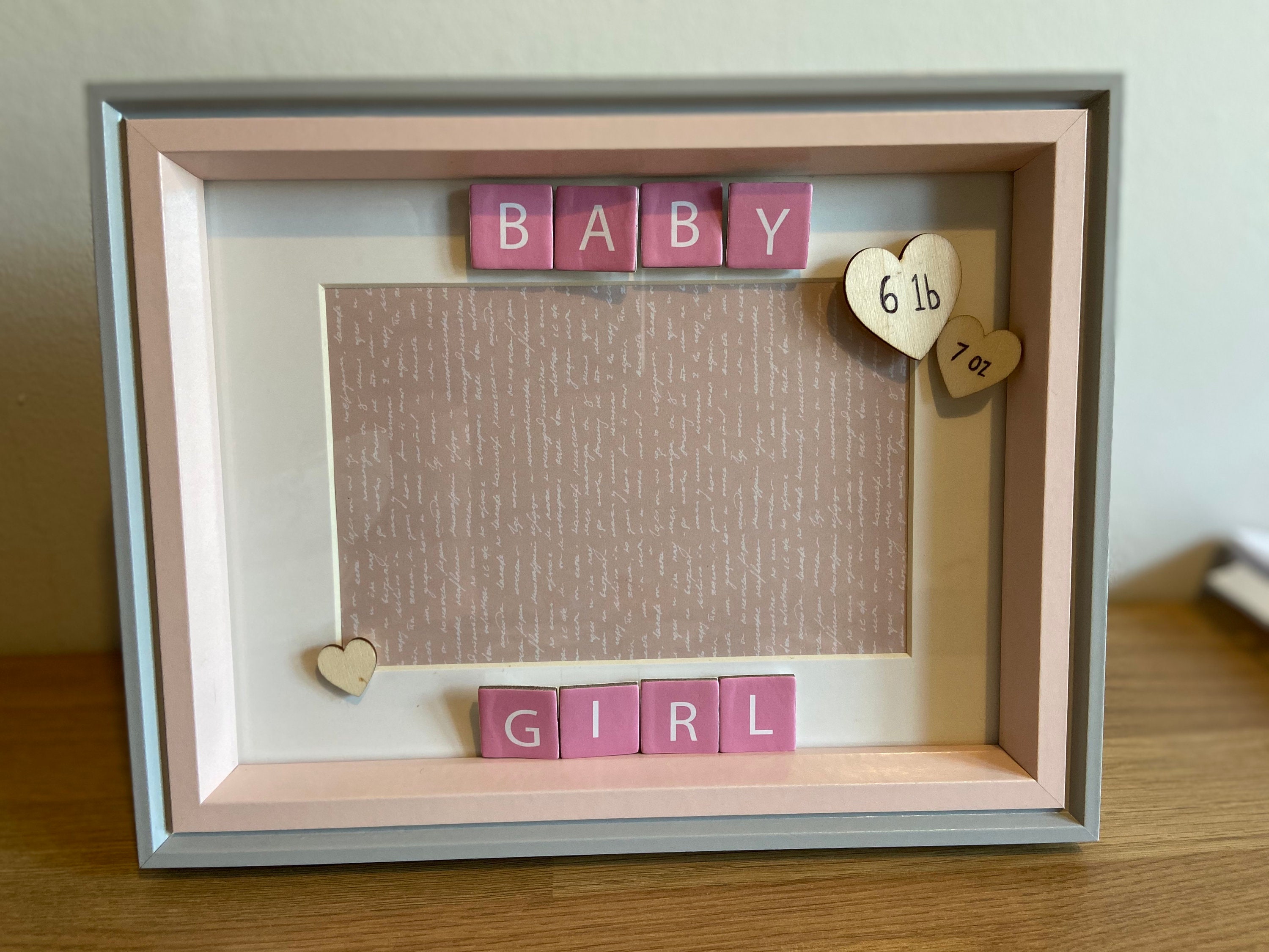 Personalised Baby Girl/baby Boy Photo Frame - Etsy
