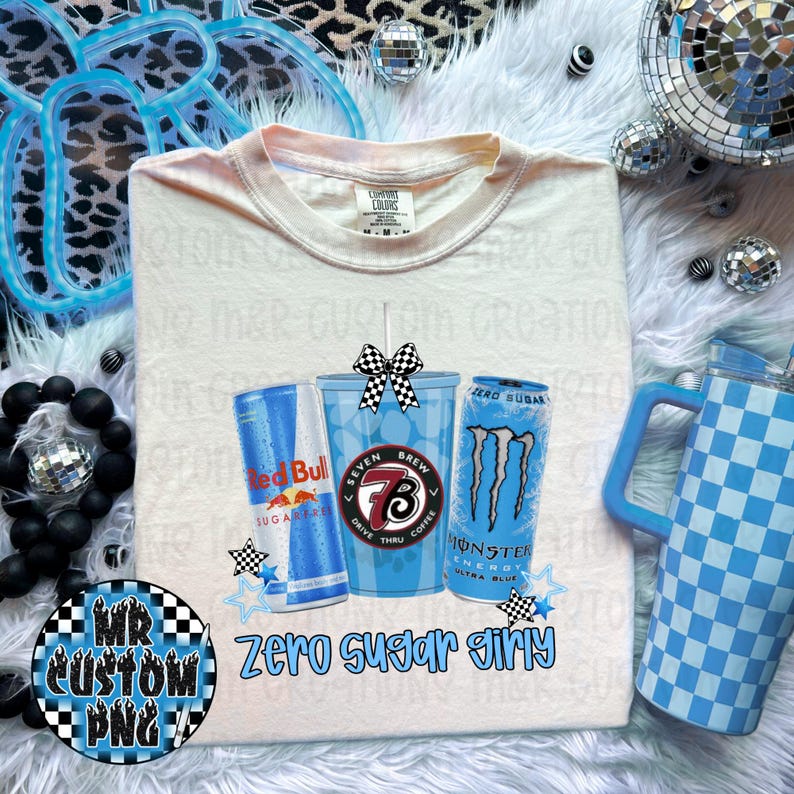 Zero Sugar Girly PNG - Etsy