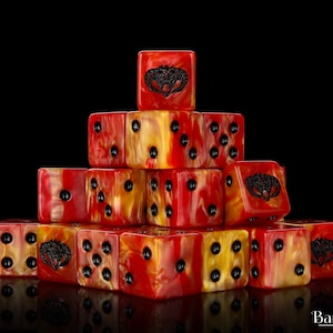 Premium Fire Demon Dice - Etsy