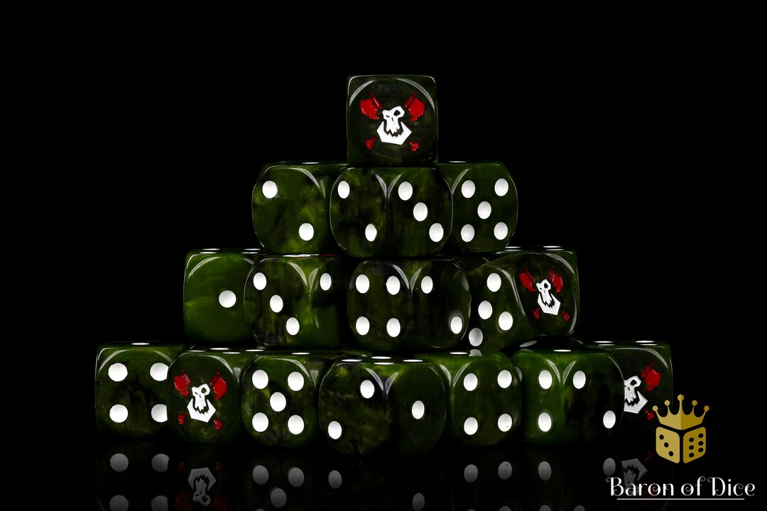 Premium Bloody Orcs Dice | Resin Wargaming Dice | 16mm - Etsy